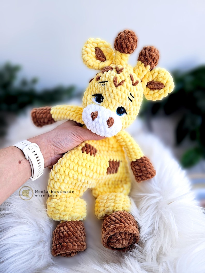 Crochet Giraffe Snuggler Toy Pattern: Beginner Friendly (PDF Pattern ...