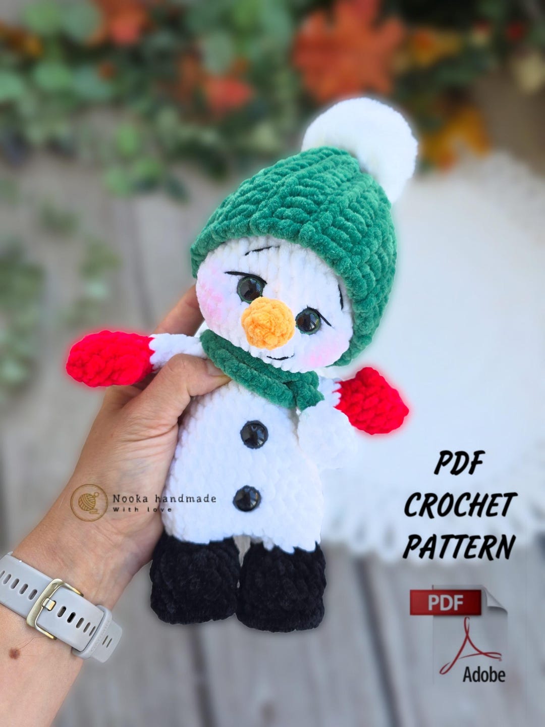 Baby Alby (whity) Snowman / Crochet Snowman Pattern/ Amigurumi (PDF ...