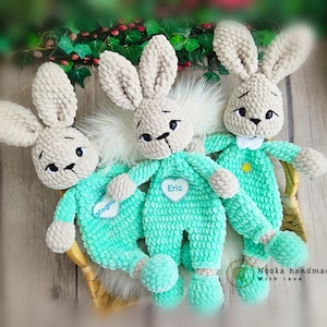 DOR Bunny Amigurumi/crochet Rabbit/ Easy Crochet Pattern/low Sew /plush ...