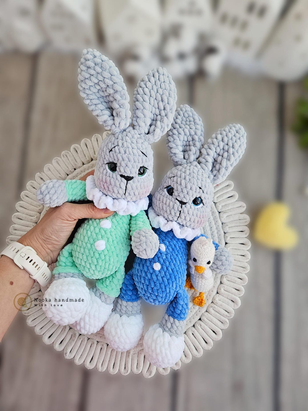 DOR Bunny Amigurumi/crochet Rabbit/ Easy Crochet Pattern/low Sew /plush ...