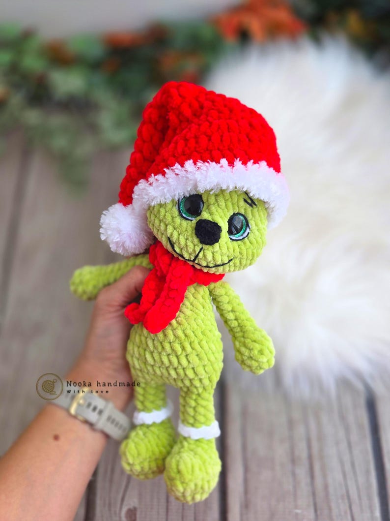 Grinch Toy / Crochet Grinch Pattern/ Amigurumi (PDF Download) / Small ...