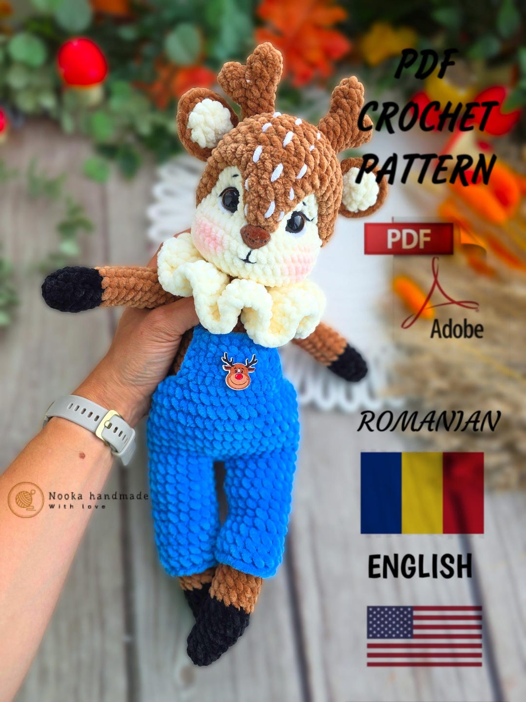 Rai Ria -reindeers Amigurumi /crochet Toy /boy Girl Reindeers- With ...