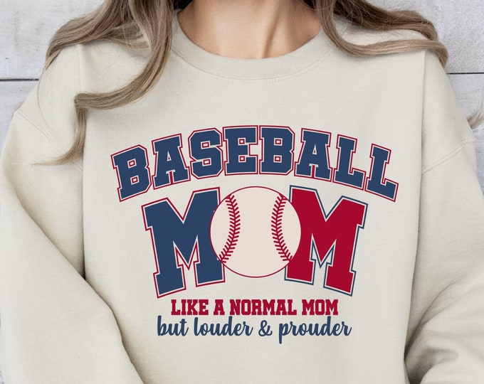 Personalized Baseball Mom Sweatshirt With Kids Names, Baseball Hoodie ...