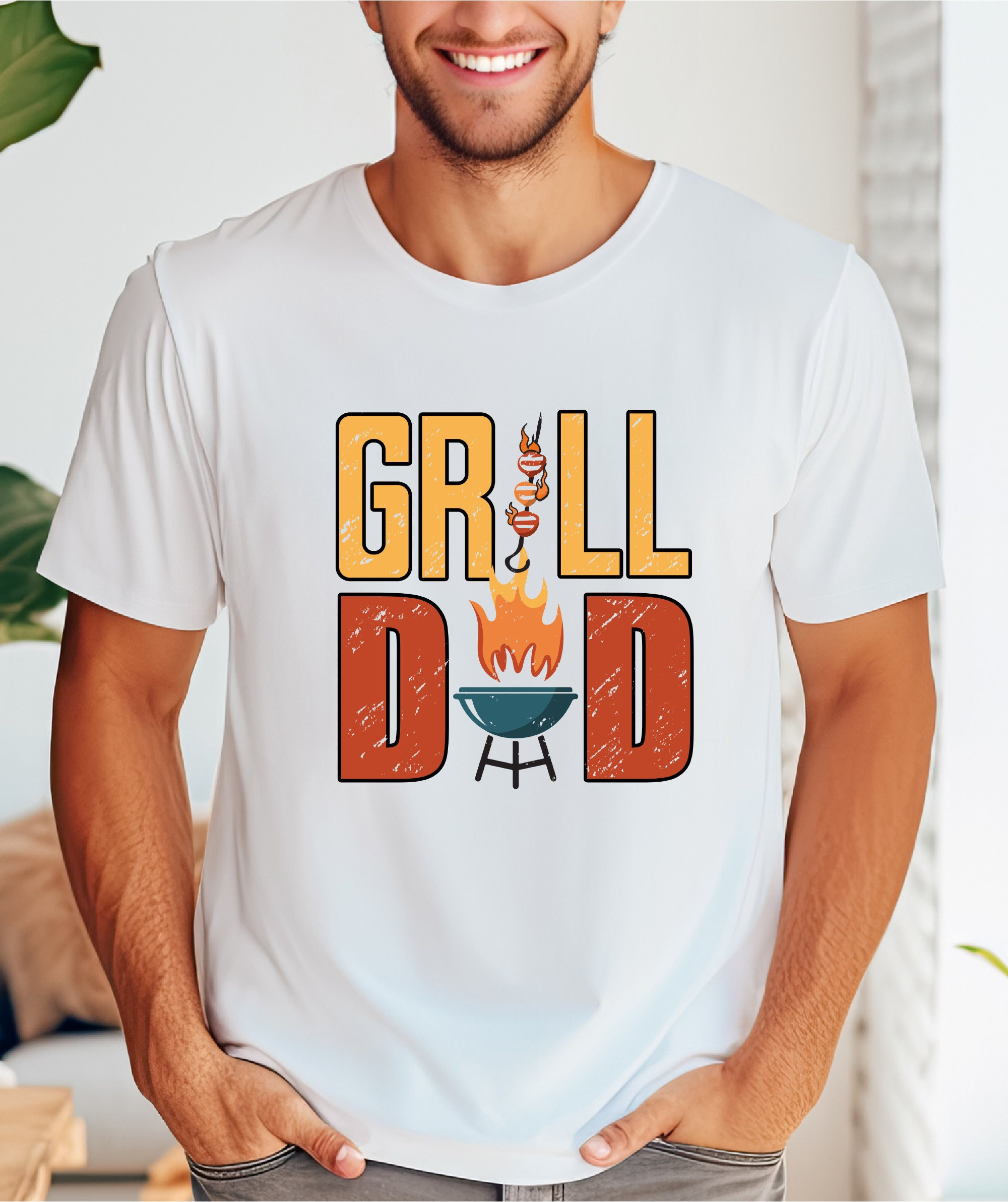 The Grillfather Shirt, Grilling Dad Shirts, Dad Barbecue T-shirt ...