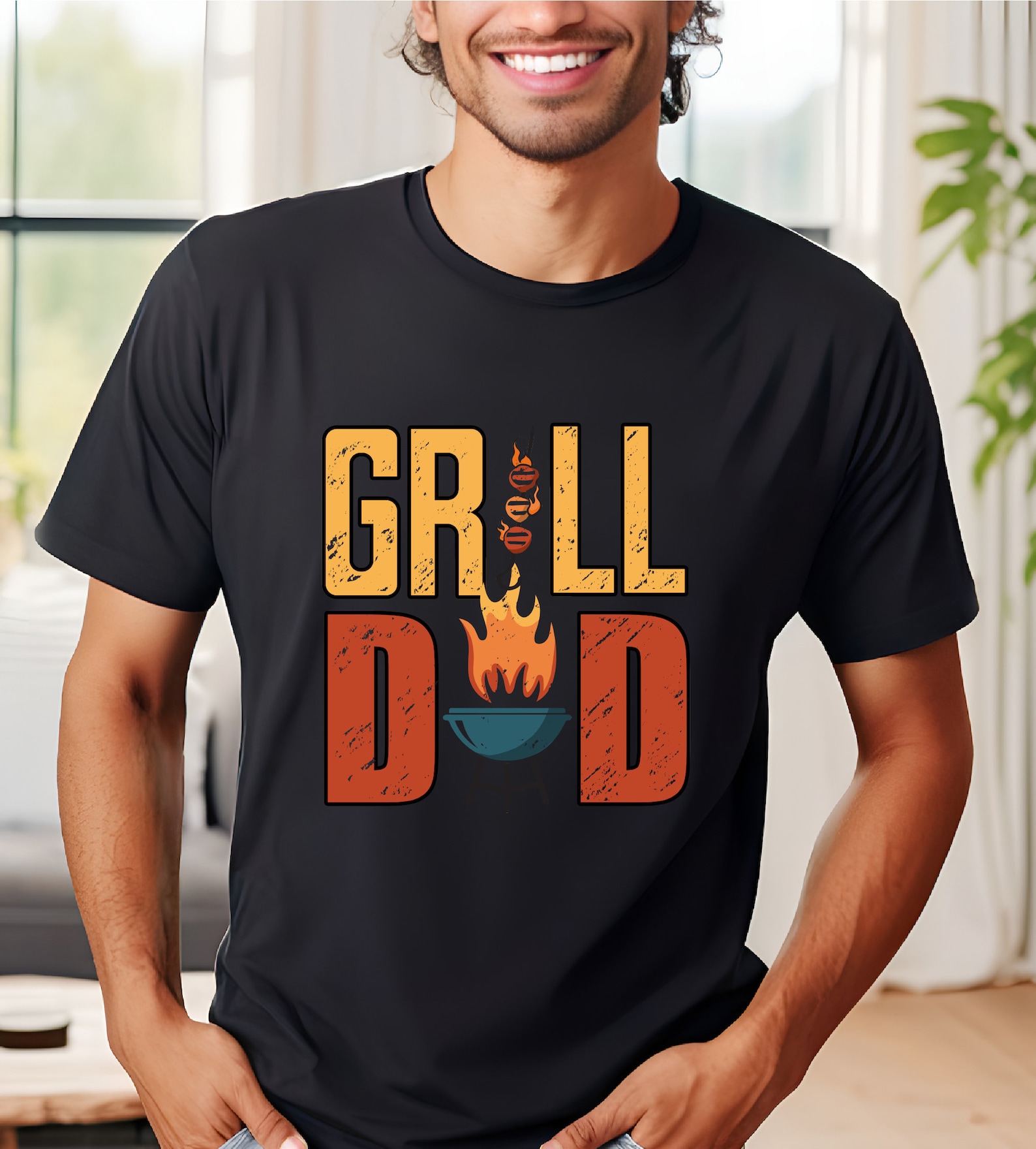 The Grillfather Shirt, Grilling Dad Shirts, Dad Barbecue T-shirt ...