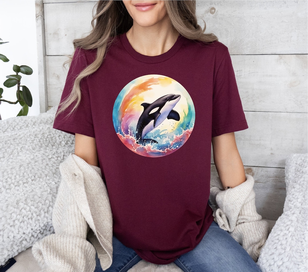 Orcas T-shirt Orca Boat Flipping Shirt for Killer Whale Lovers Tshirt ...