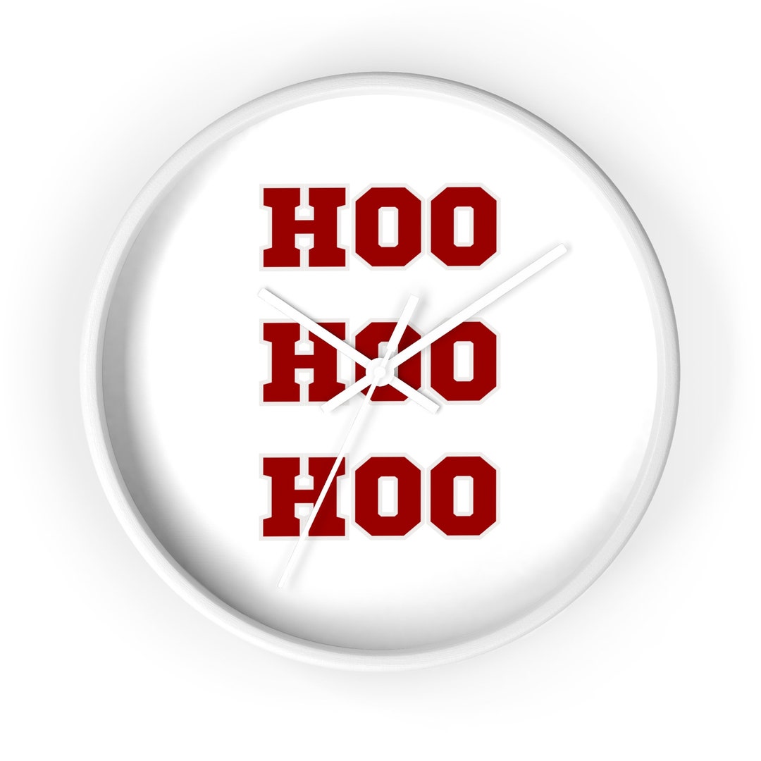Hoo Hoo Hoo Wall Clock Indiana University IU Hoosiers - Etsy