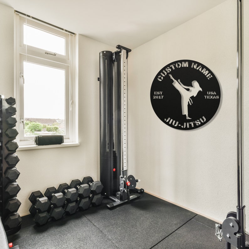 Custom Jiu Jitsu Metal Wall Art Personalized Jiu Jitsu Metal Signs ...