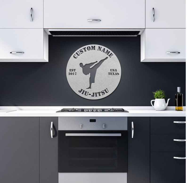 Custom Karate Metal Wall Art Personalized Jiu Jitsu Boy Metal Signs Jiu ...