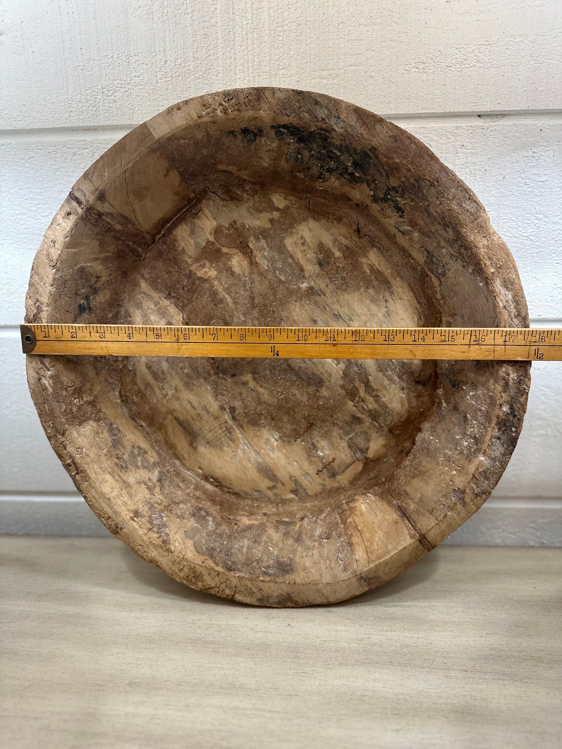 Large Vintage Teak Bowl/large Wooden Parat Bowl/wooden Bowl/rustic ...