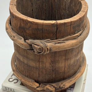 12inch Antique Chinese Wooden Milk Bucket. - Etsy