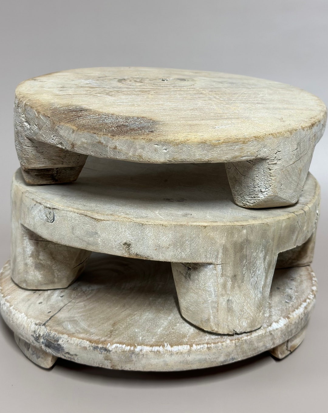 9inch Wooden Round Chapati Plate/risers No Handle - Etsy