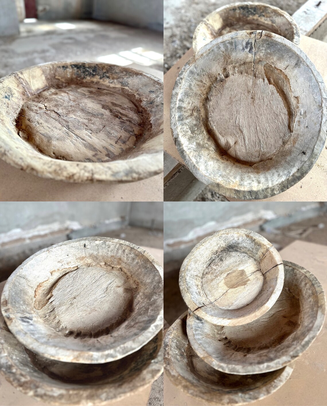 Large Vintage Teak Bowl/large Wooden Parat Bowl/wooden Bowl/rustic ...