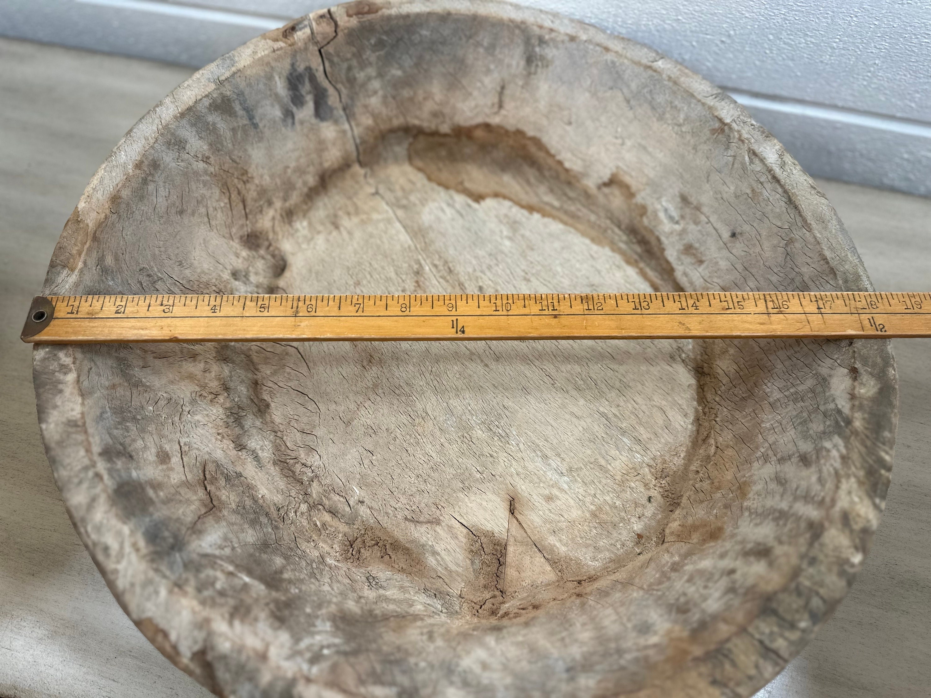 Large Vintage Teak Bowl/large Wooden Parat Bowl/wooden Bowl/rustic ...