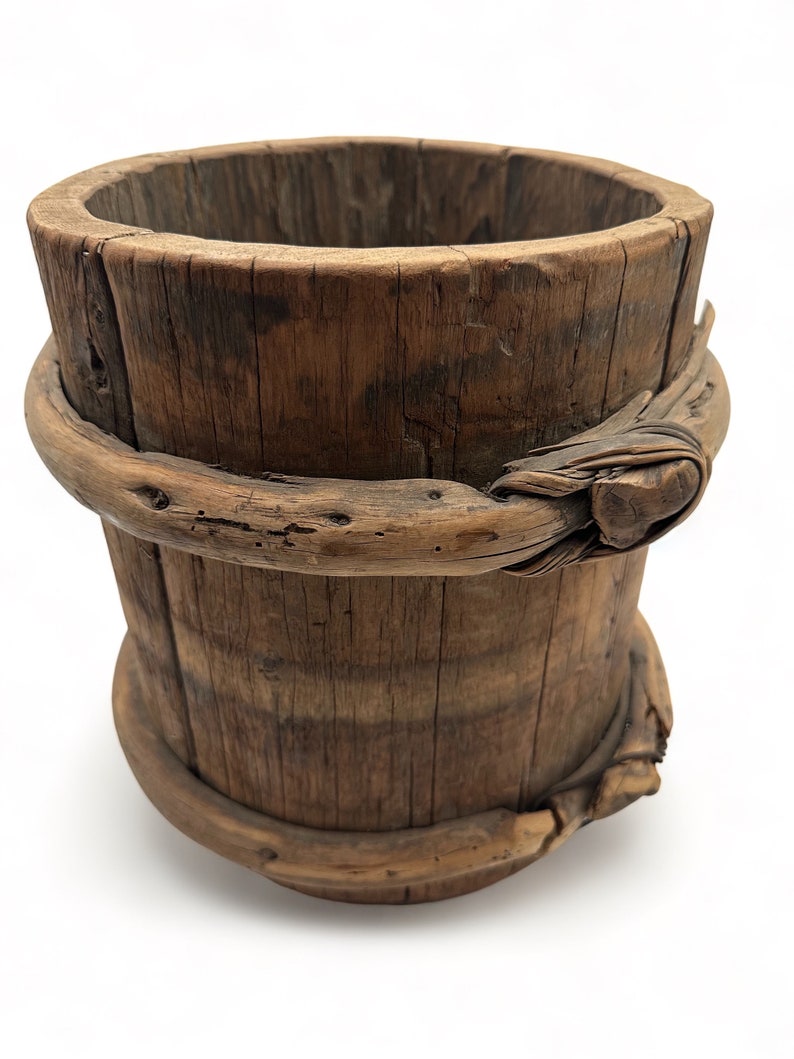 12inch Antique Chinese Wooden Milk Bucket. - Etsy