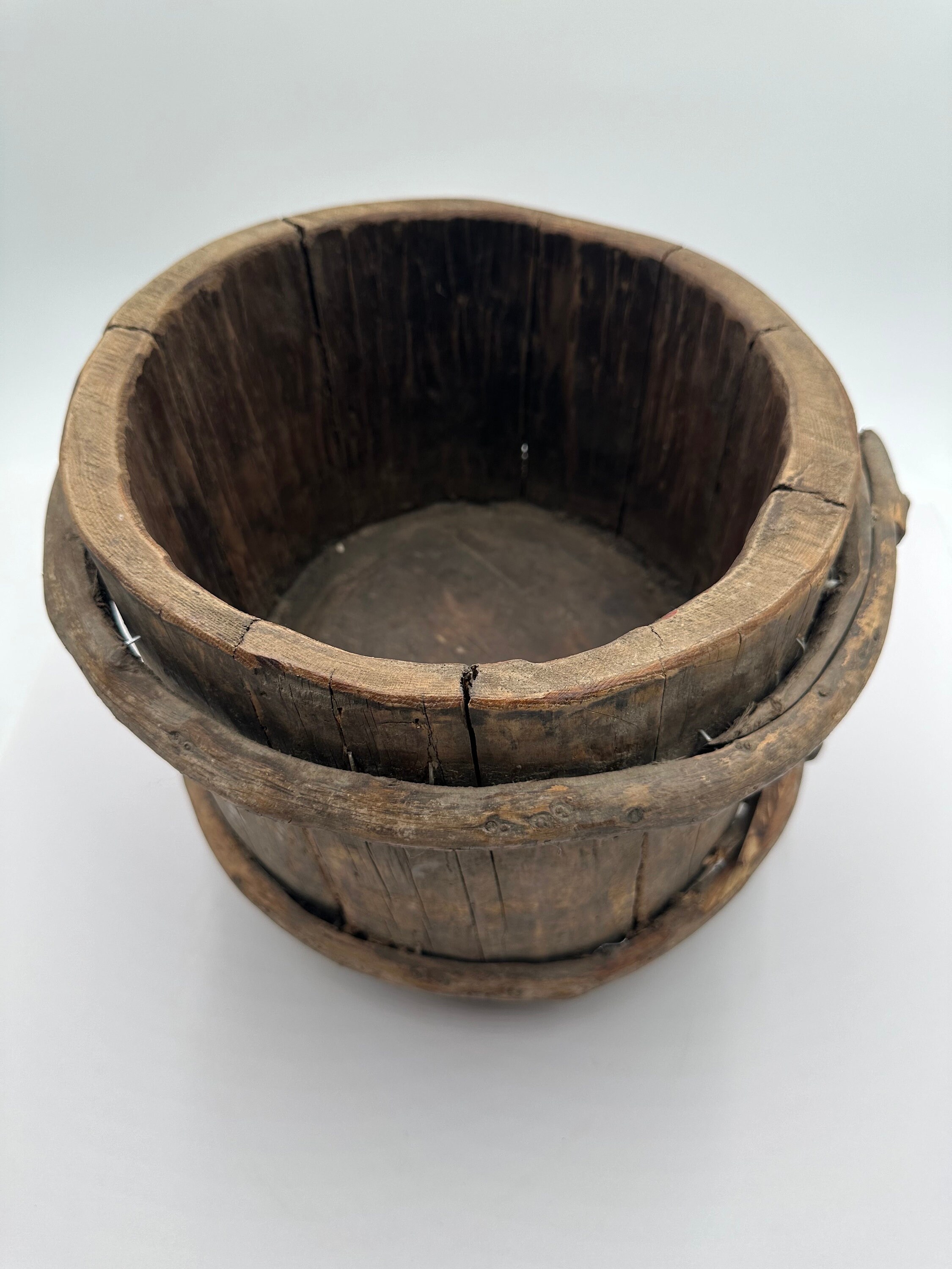 10inch Antique Chinese Wooden Milk Bucket. - Etsy