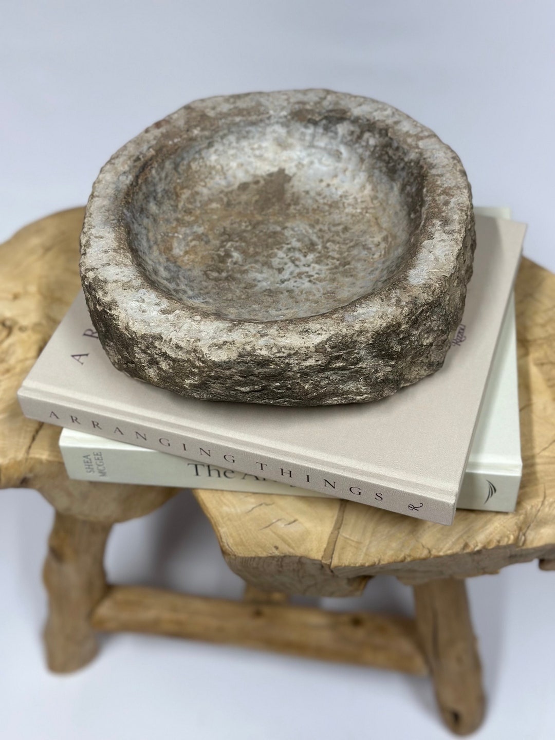 Large Stone Bowl/tray - Etsy UK