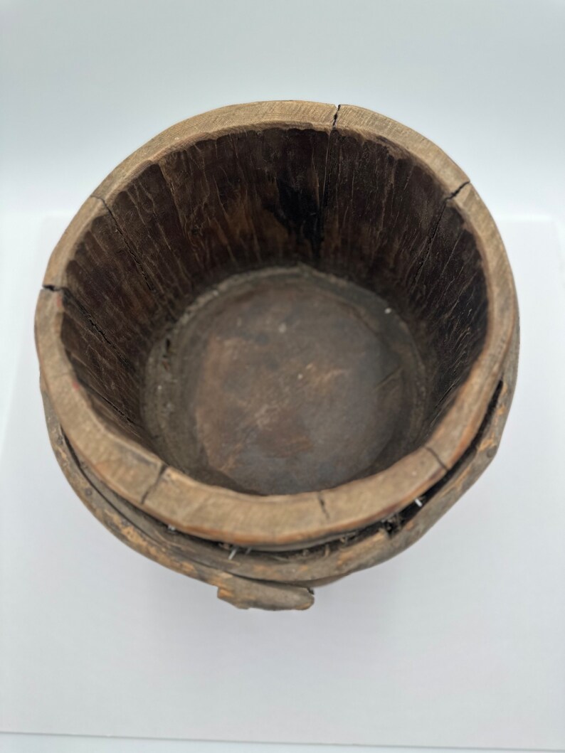 10inch Antique Chinese Wooden Milk Bucket. - Etsy