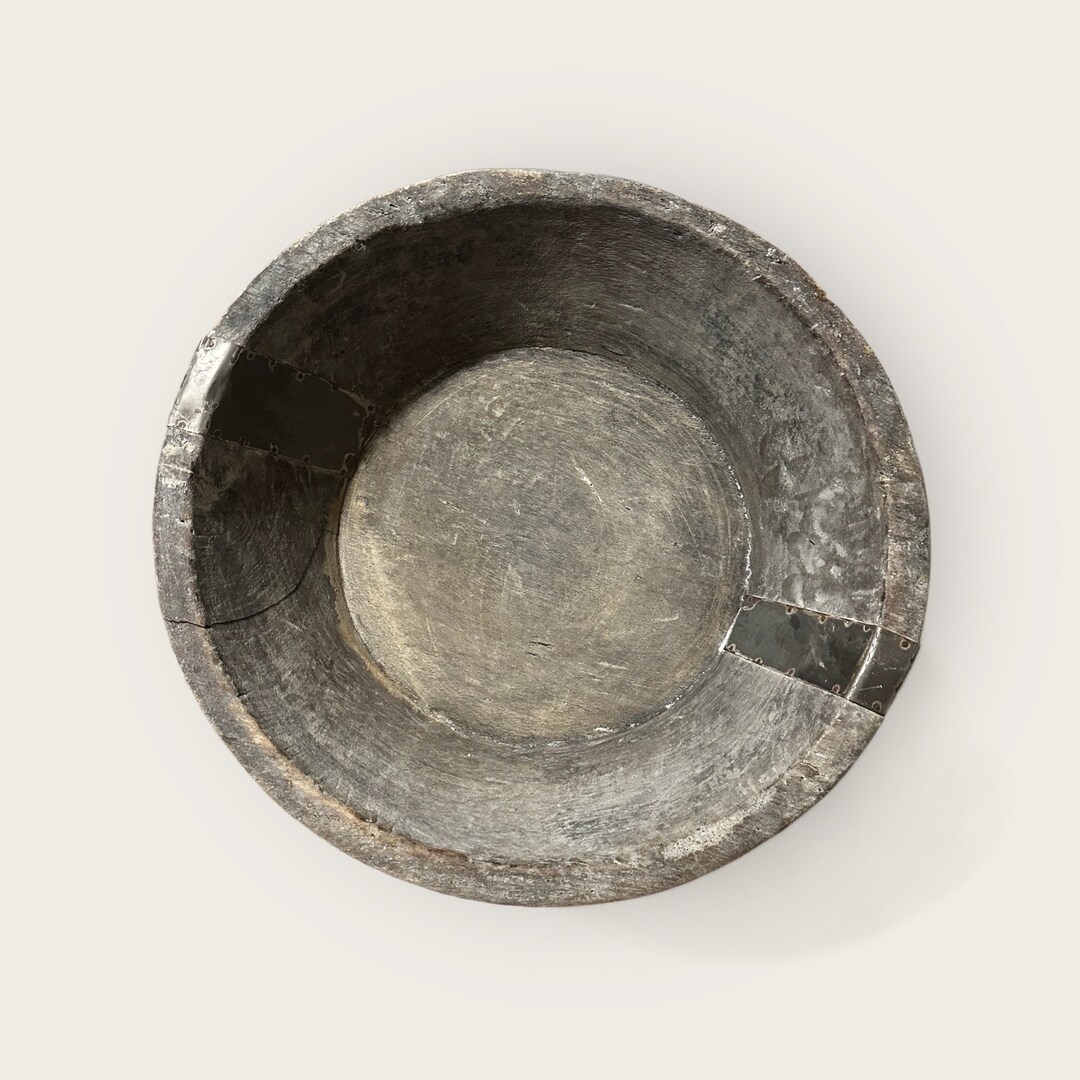 Large 16 Inch Vintage Teak Bowl/large Wooden Parat Bowl/wooden Bowl ...