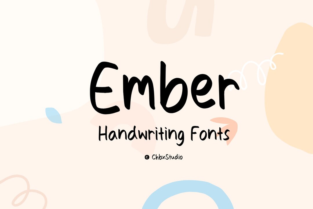 Ember Handwriting Font, Ember Handwritten Font, Handwriting Fonts ...
