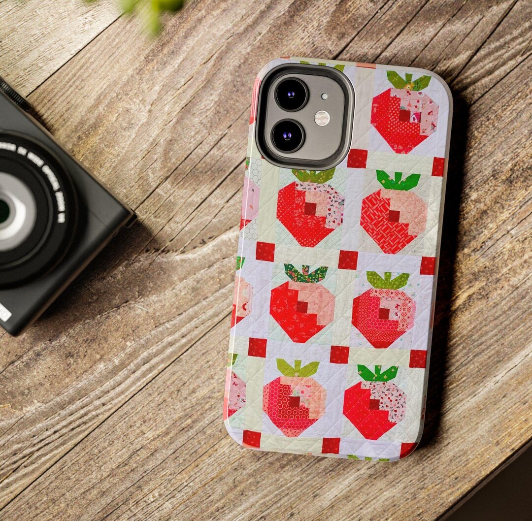 Phone Cases iPhone Quilt Case Grandma Chic Patchwork Faux Fabric Case ...