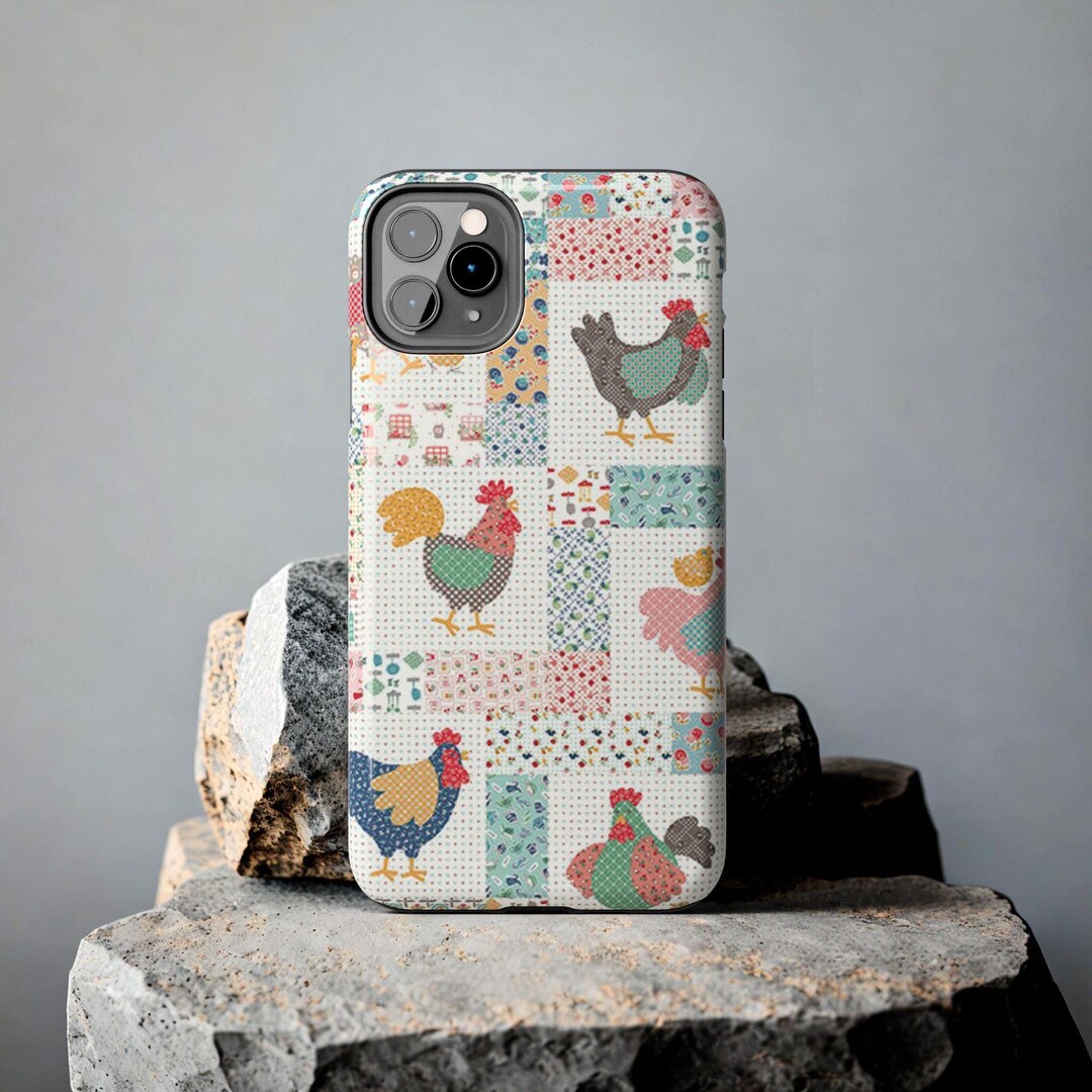 IPhone Case, Quilt Phone Case Chicken Phone Case Chicken Lady Farmer ...