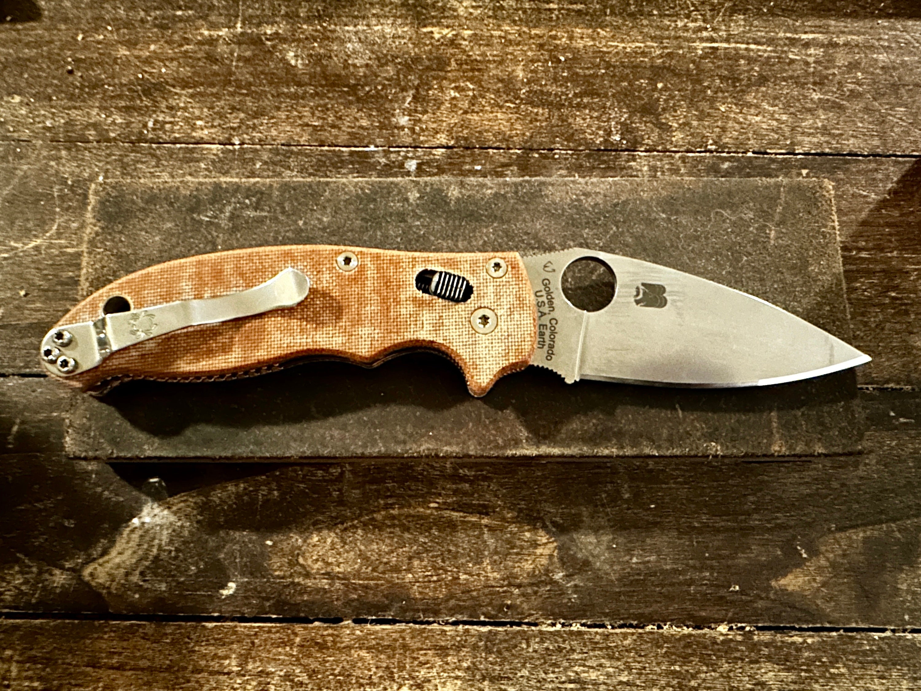 Natural Micarta Scales for Spyderco Manix 2 - Etsy