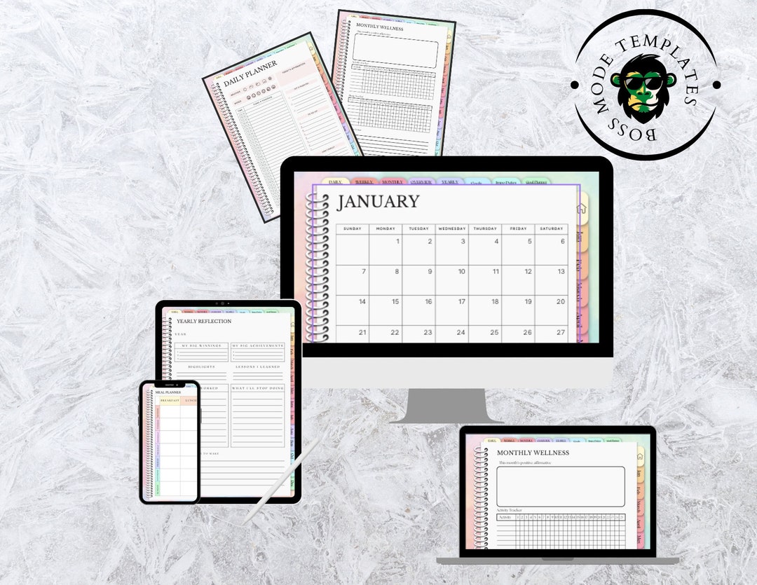 YOUR LIFE 2024 Digital Planner, 2024 Planner, Dated Planner for 2024 - Etsy
