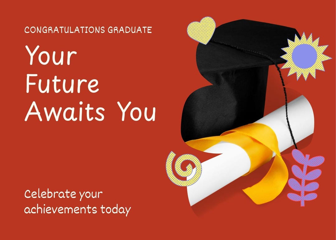 Printable - Digital Heartfelt Graduation Cards - Etsy