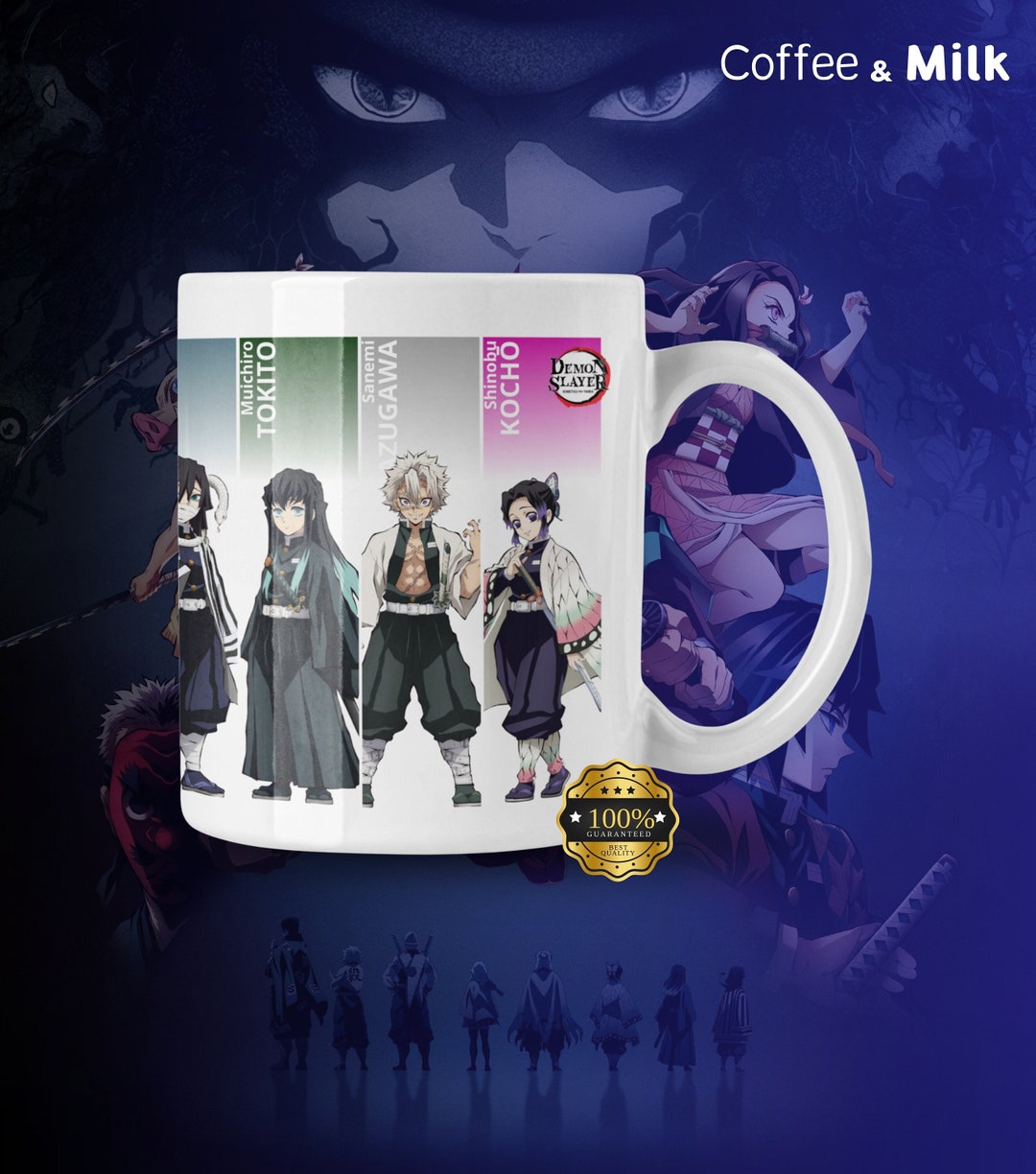 Kimetsu No Yaiba Inspired Mug, Demon Slayer Mug, Funny Anime Mug ...