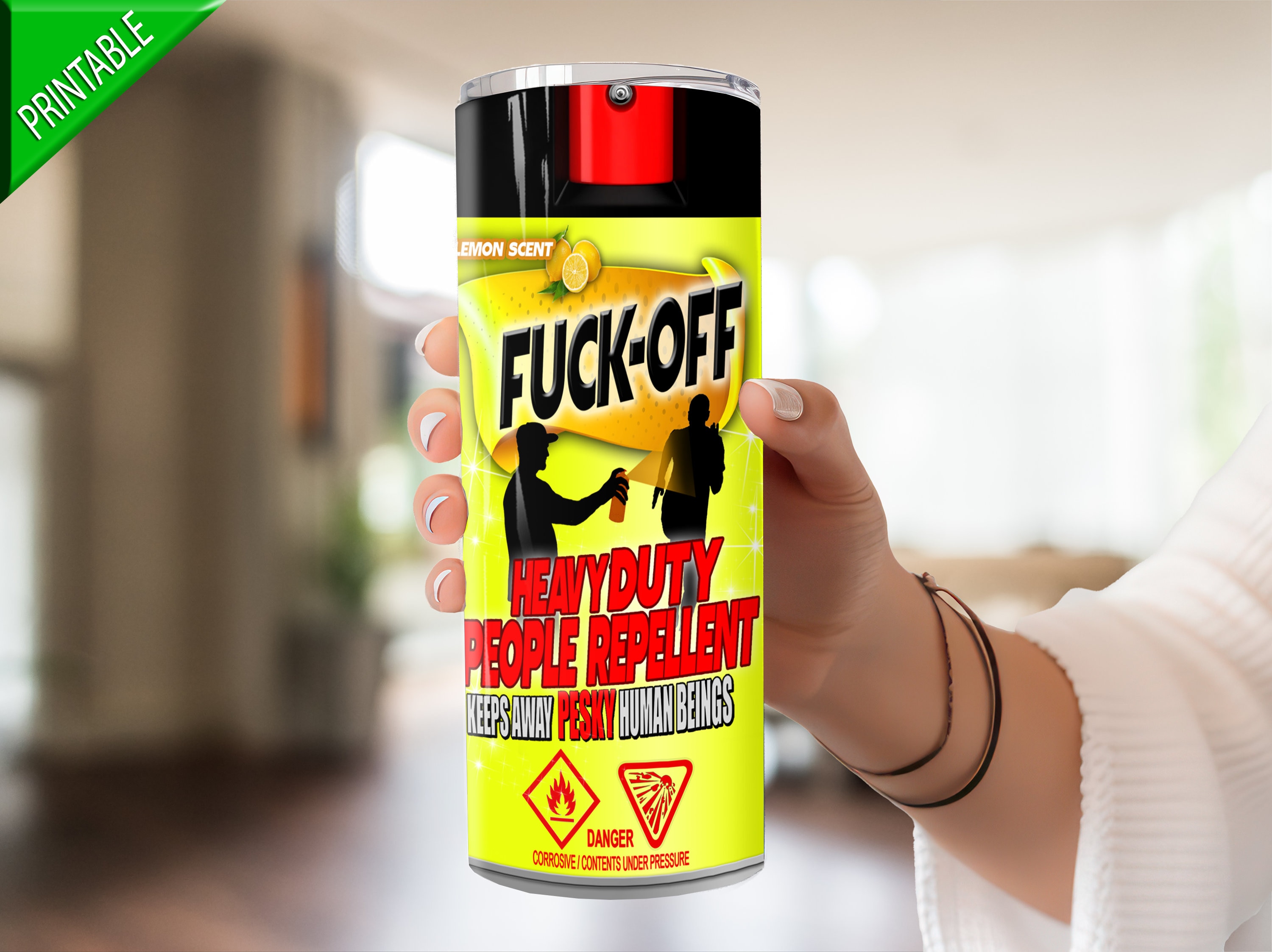 Fck off Spray Tumbler Wrap People Repellent Funny Cuss Word - Etsy Canada