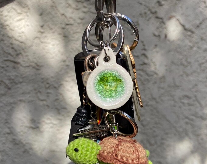Handmade Magical Keychains • Hand Painted Ceramic Charms • Stainless ...