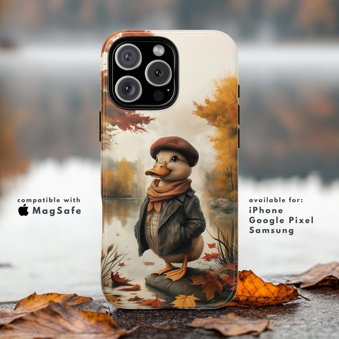 Funny Duck Tough Case With Magsafe | Whimsical Vintage Mallard Duck ...