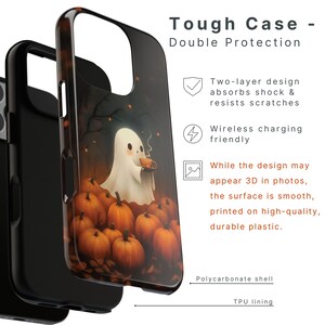 Cute Ghost Magsafe Phone Case | Cozy Fall Coffee & Pumpkin Cover ...
