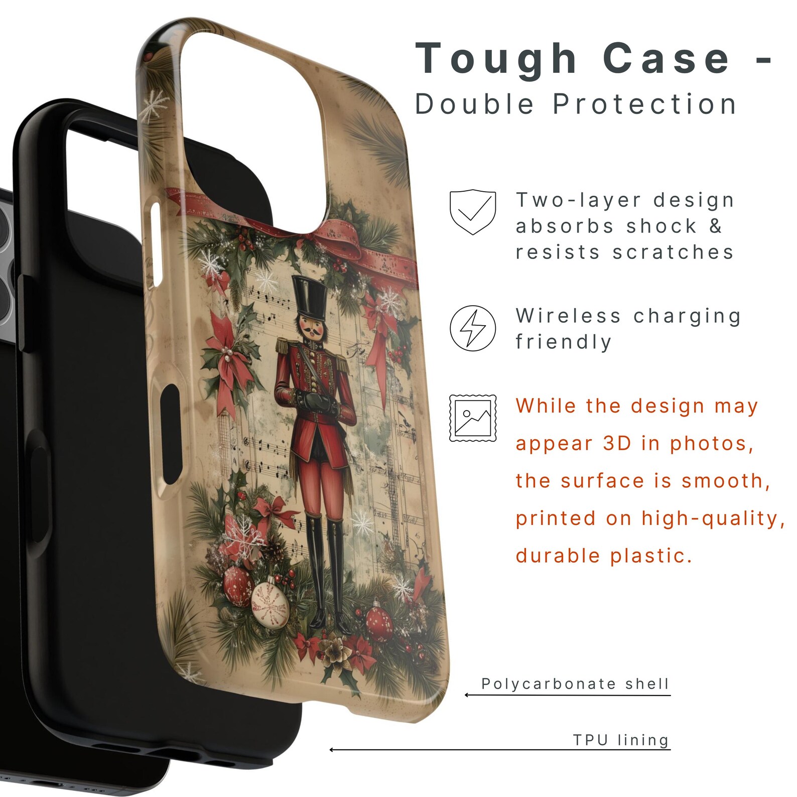 Vintage Nutcracker Ballet Phone Case Magsafe | Festive Christmas ...