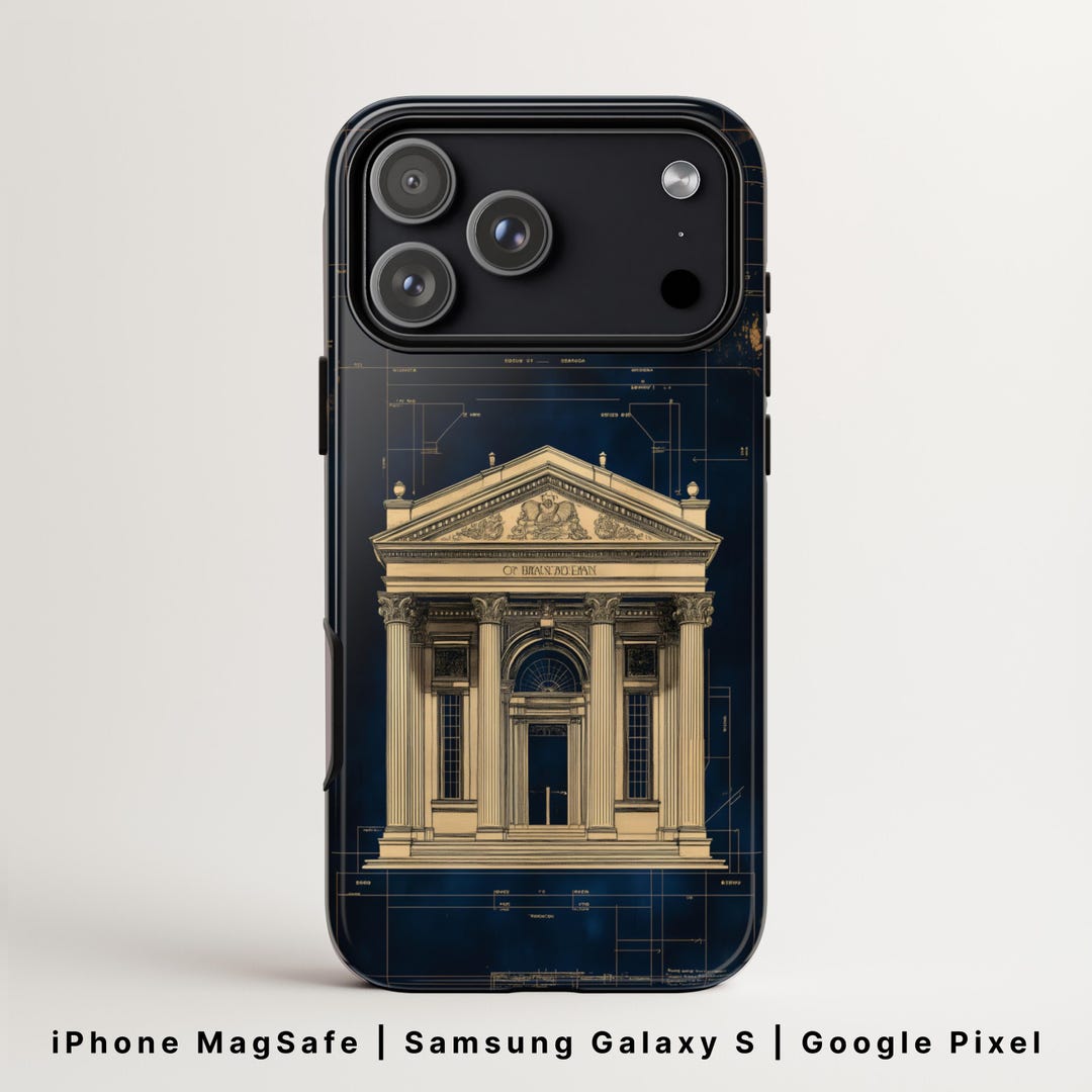 Architectural Blueprint Phone Case for Men | Vintage Doric Ionic ...