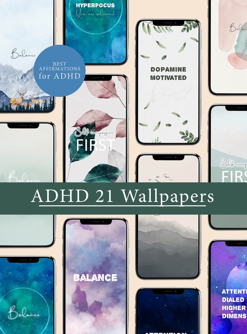 ADHD Wallpapers by an Adhder for iPhone or Android Smartphone | Growth ...