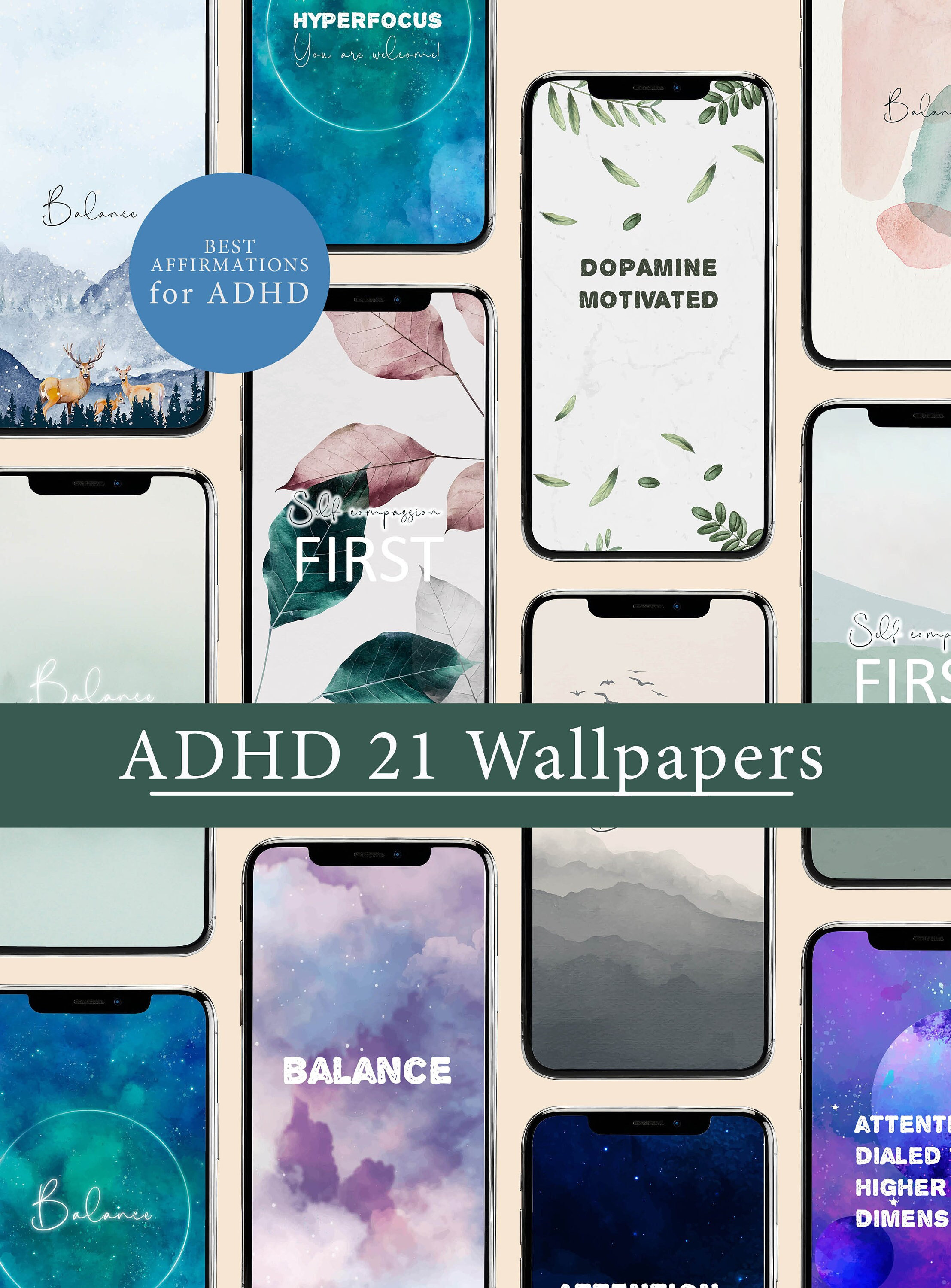 ADHD Wallpapers by an Adhder for iPhone or Android Smartphone Growth ...