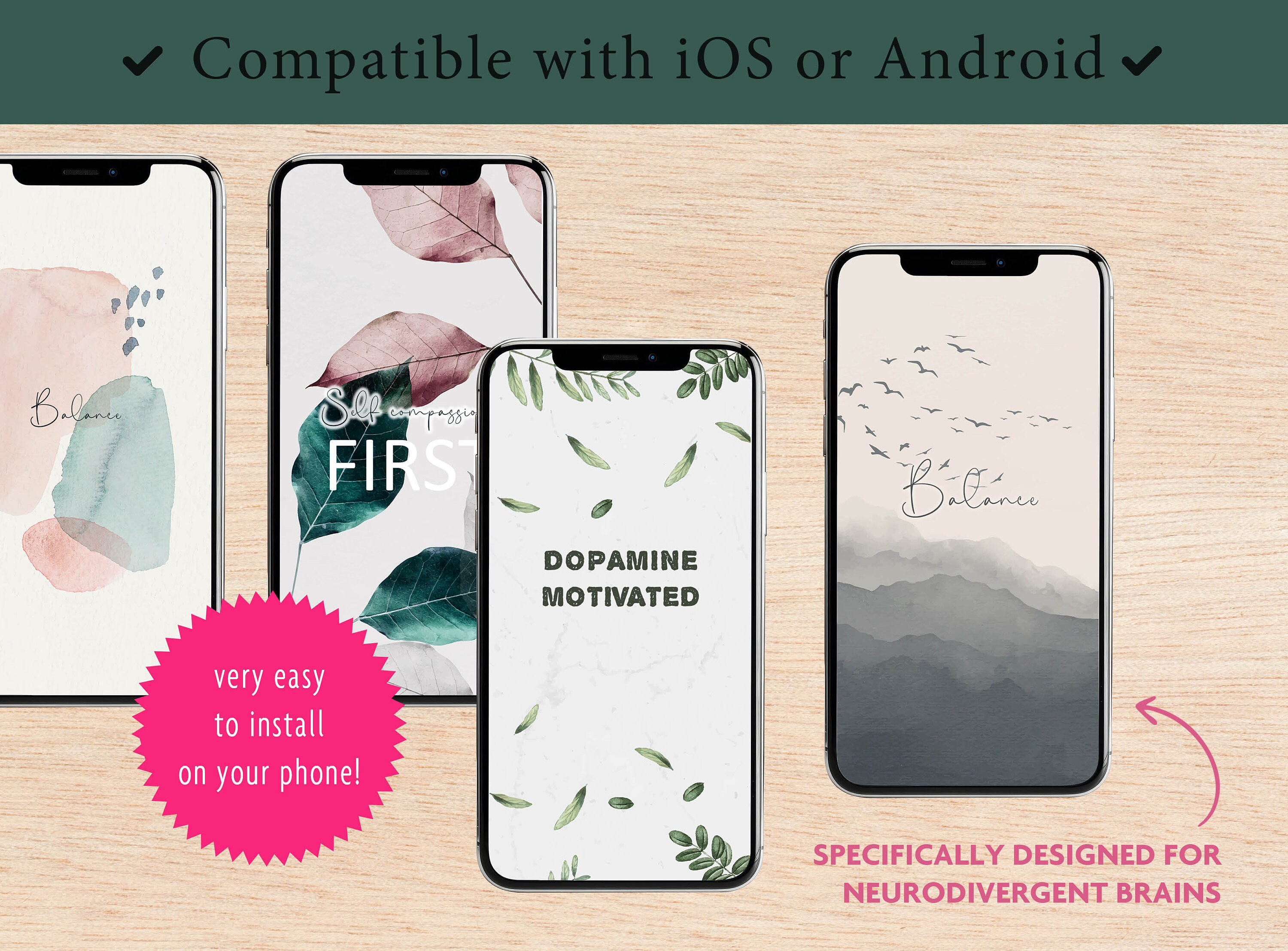 ADHD Wallpapers by an Adhder for iPhone or Android Smartphone Growth ...