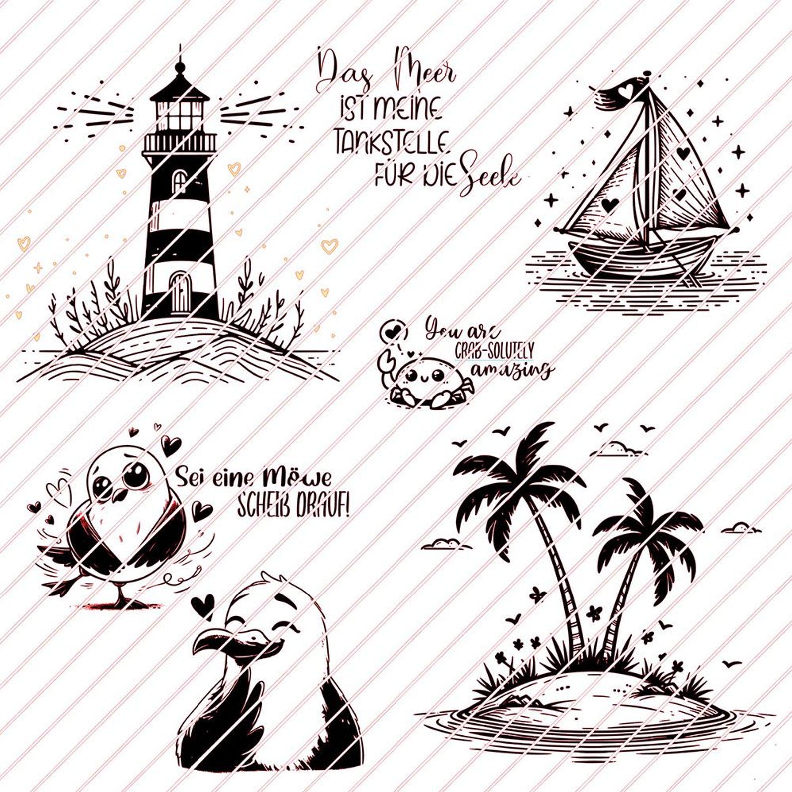 Sea – Laser – Plotter – Maritime SVG - Etsy