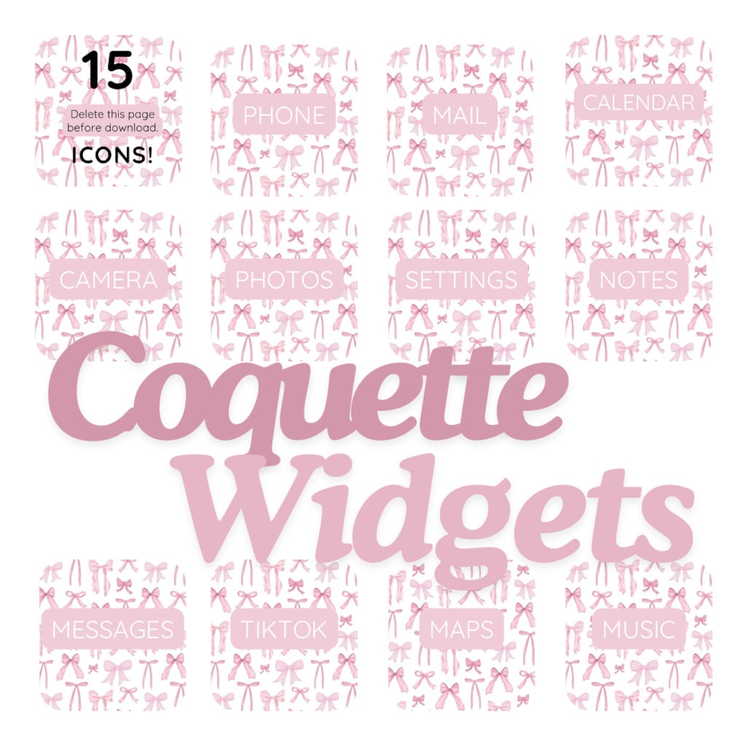 Coquette Inspired Widgets - Etsy
