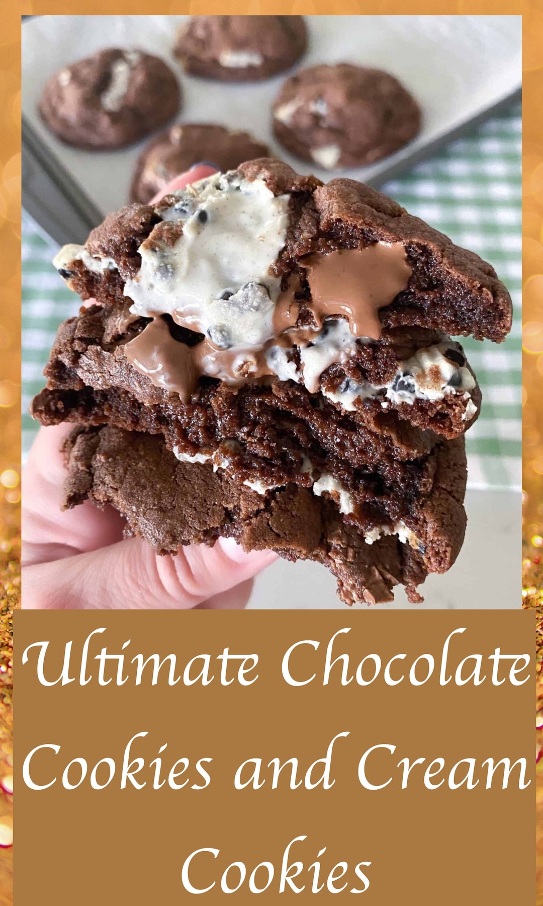 Cookies and Cream Stuffed Cookies Recipe: Levain Style (PDF Digital ...