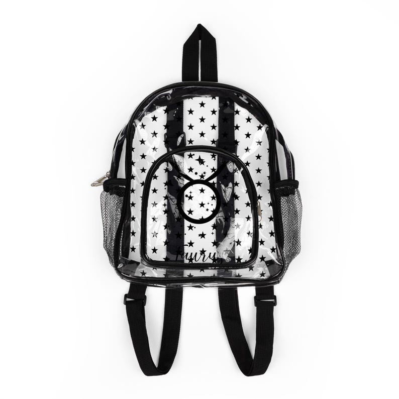 Zodiac Taurus Clear Stadium Backpack: Water-resistant Festival Tote - Etsy