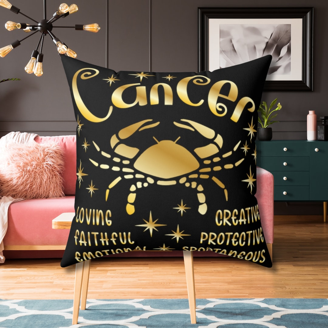 Astrology Zodiac Pillows Cancer Birthday Gifts Spiritual Sofa Throw ...