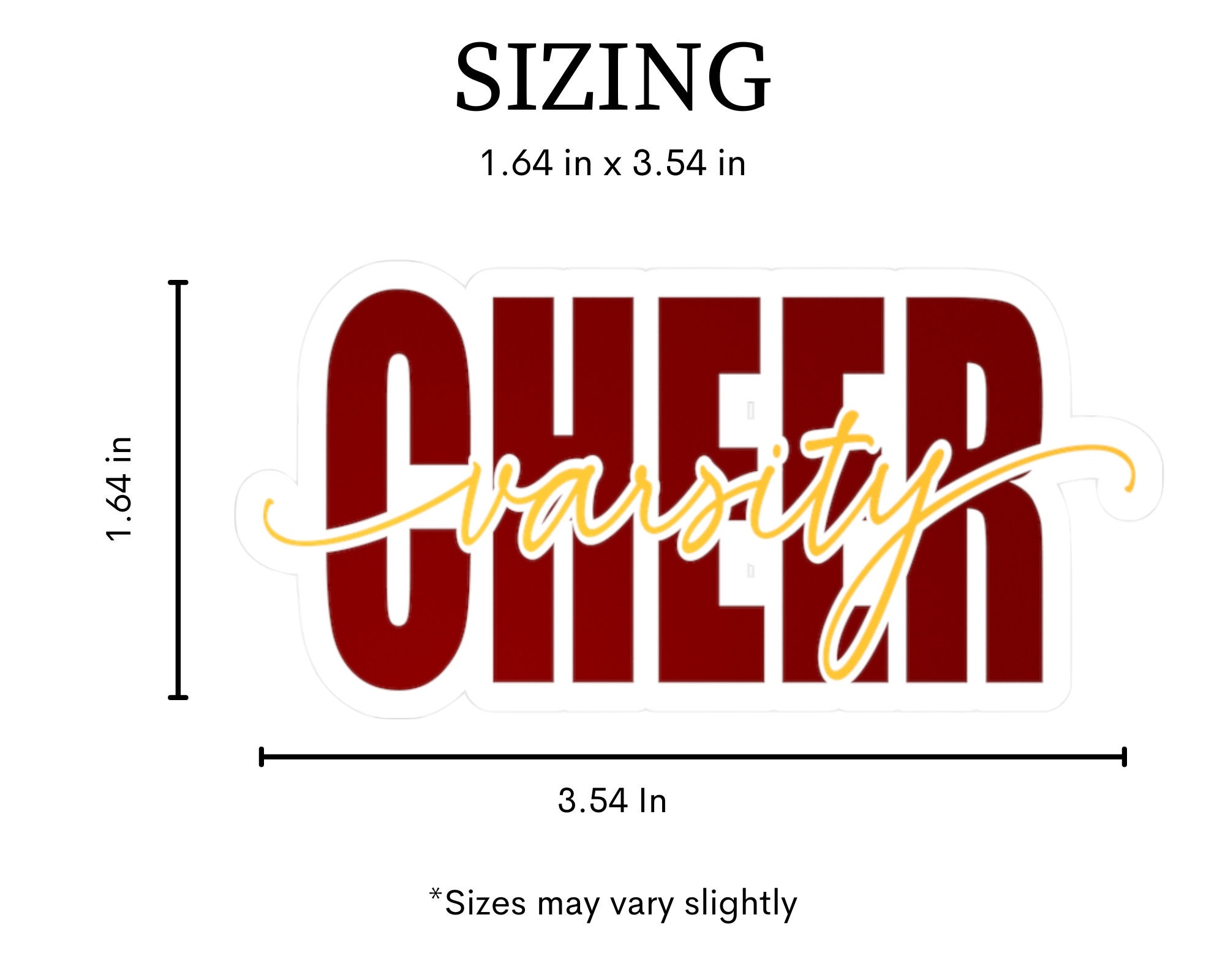 Cheer Team Gift Vinyl Decal Cheer Gift for Her Cheer Team Party for ...