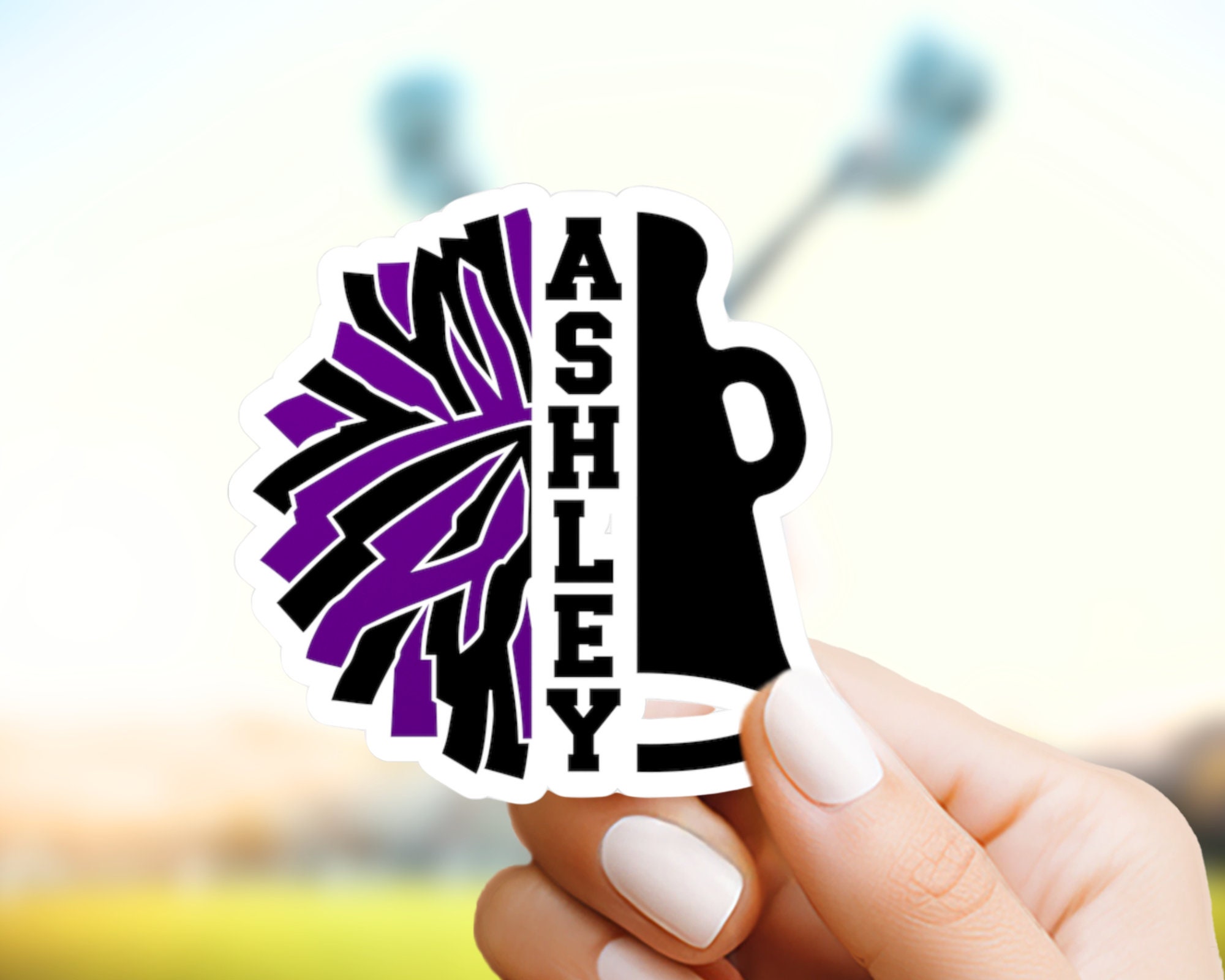 Personal Cheer Decal Cheerleader Name Sticker Cheer Gift for Cheer Team ...