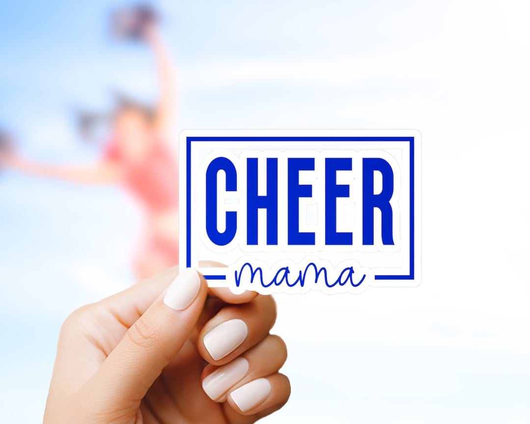 Cheer Mom Sticker for Cheerleader Mom Tumbler Sticker Gift for Cheer ...