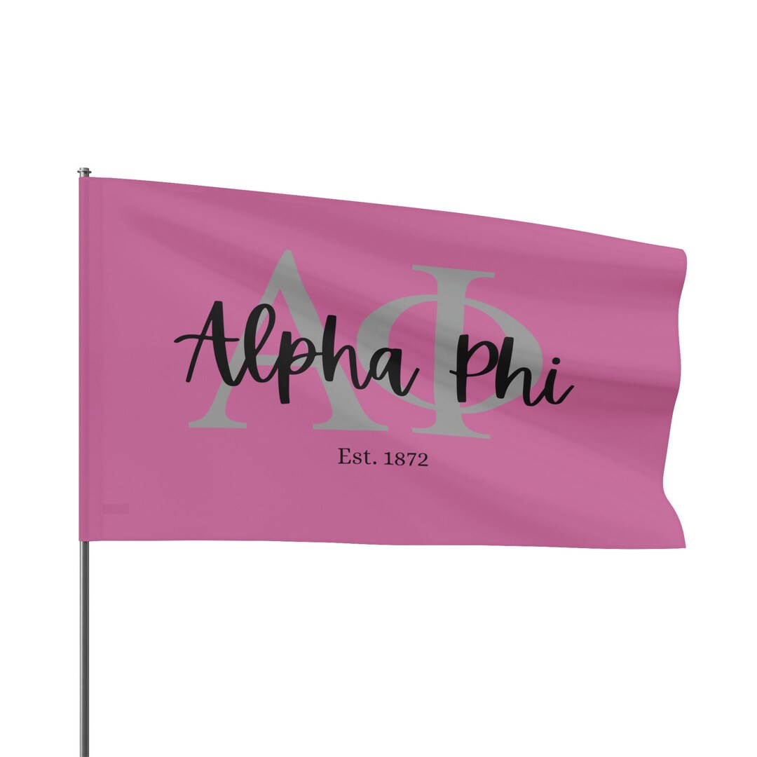 Alpha Phi Flag A Phi Flag Sorority Flag Greek Life Alpha - Etsy