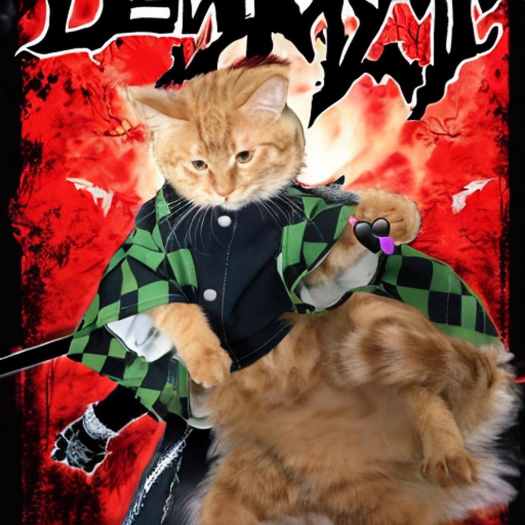 Pet Costume for Dogs & Cats, Demon Slayer's Tanjiro Anime Pet Costumes ...