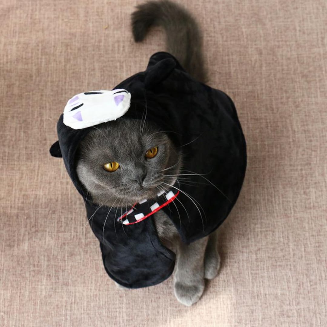 Cat Costumes Spirited Away No-face Cosplay Costume for Dogs & Cats ...